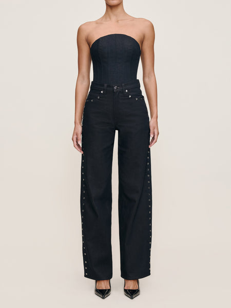 Kaylen Soft Barrel High Rise 32" Jeans | Eternity Embellished | DL1961 ...