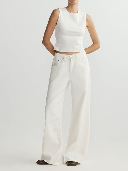 Alex Baggy Wide Leg Low Rise 32” Jeans | Eggshell Aura | DL1961 Premium ...